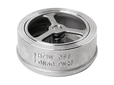 What is a disc check valve?